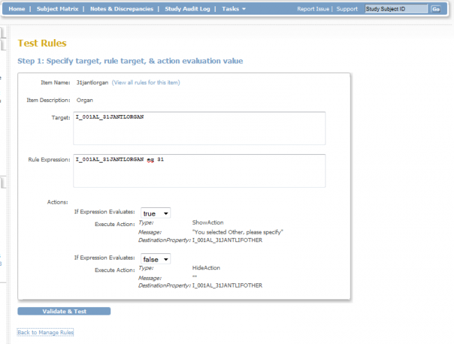 Creating Rules - OpenClinica Reference Guide